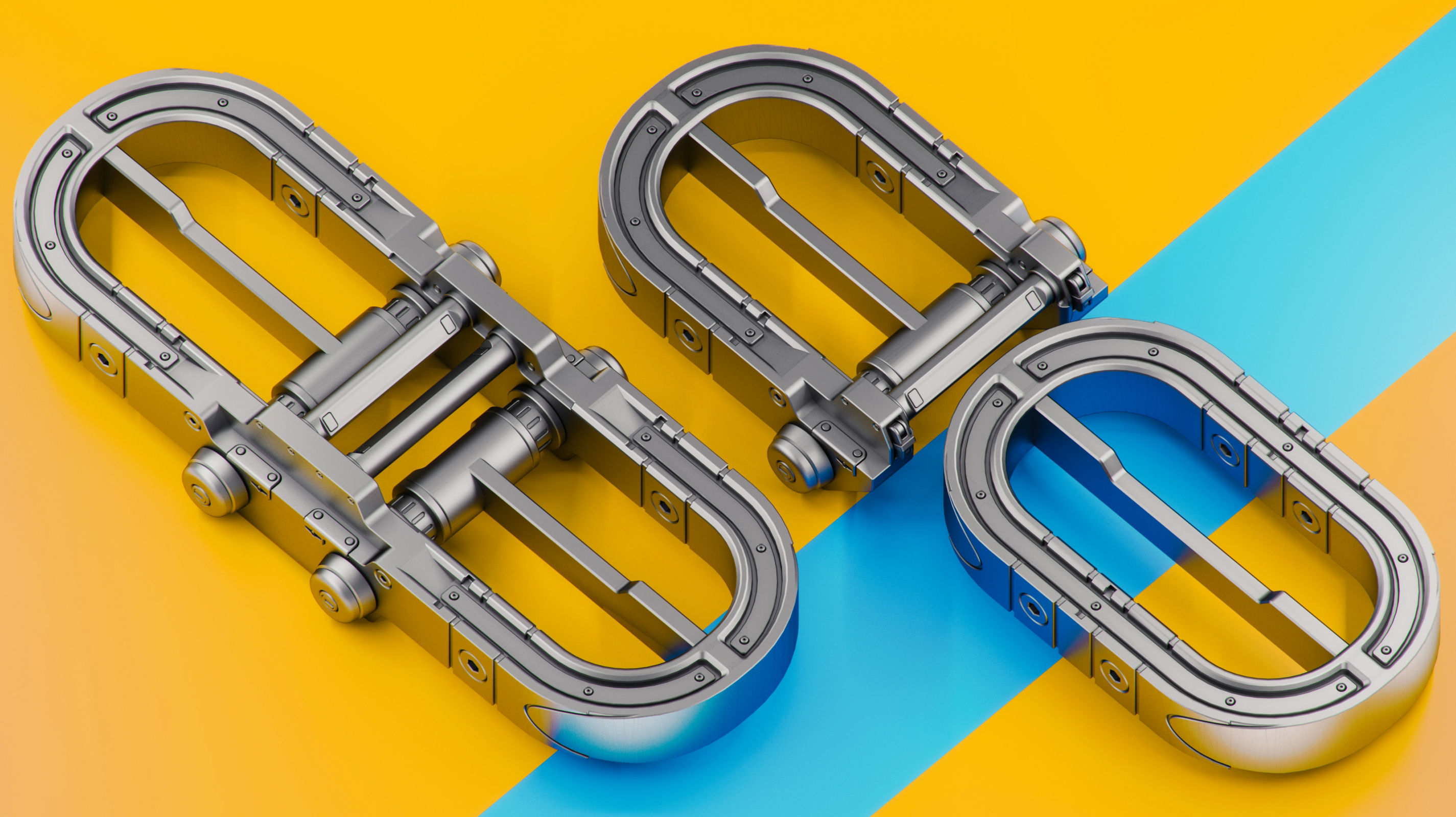 Sci-Fi Hard Surface Mechanical KITBASH 430 DETAILS 3D model | CGTrader