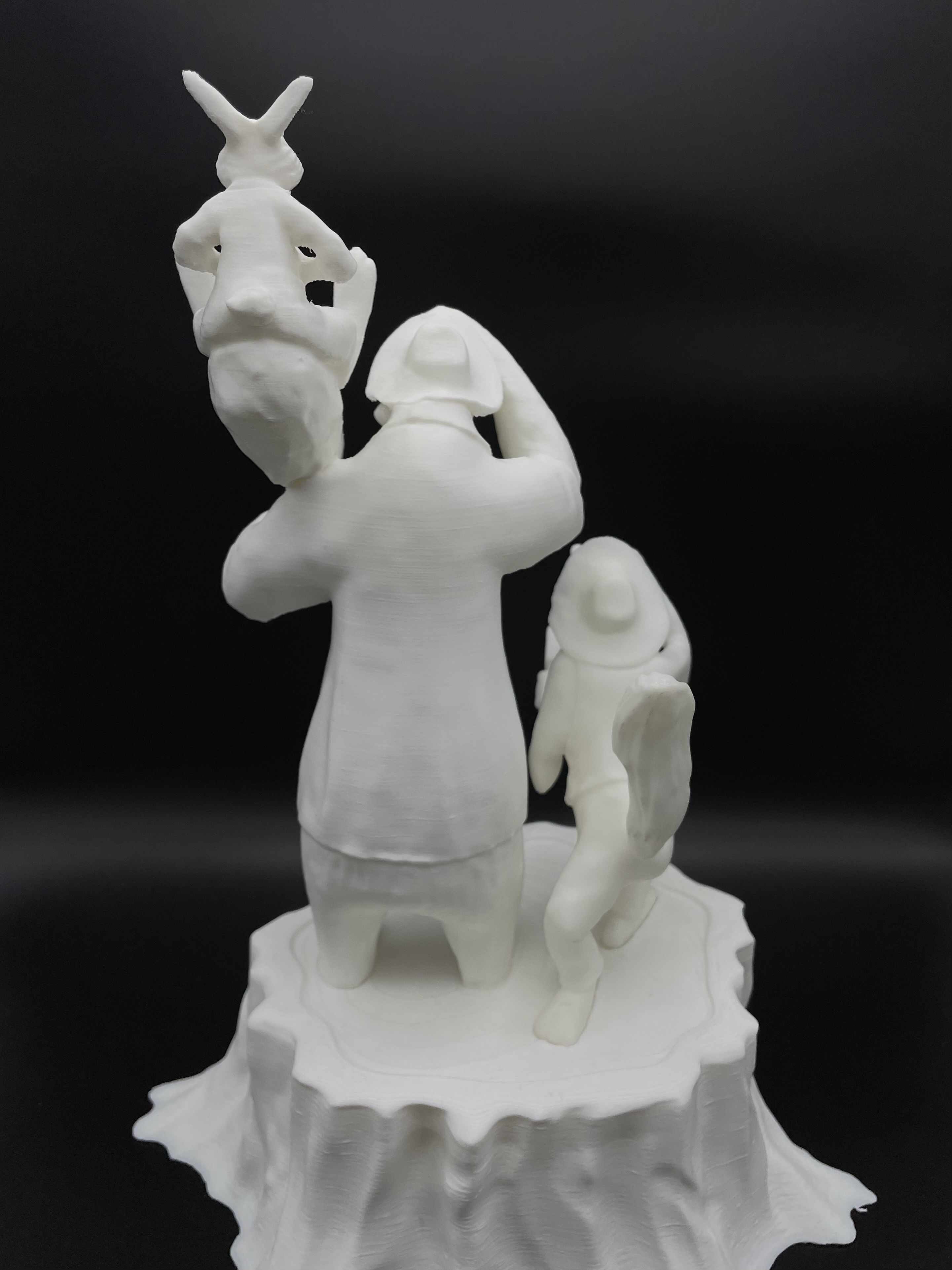 Splash Mountain Statue with Brer Fox Brer Bear and Brer Rabbit 3D model ...