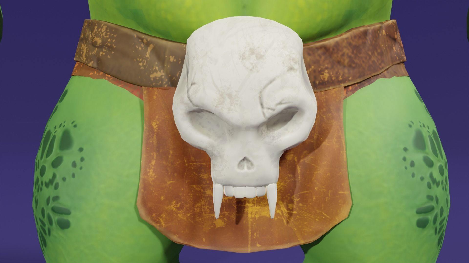 3D model Stylized Orc warrior Low-poly 3D model VR / AR / low-poly ...