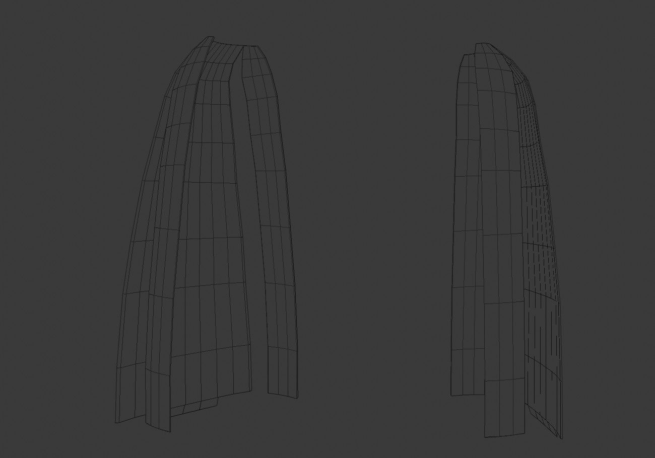 3D model colorful cape VR / AR / low-poly | CGTrader