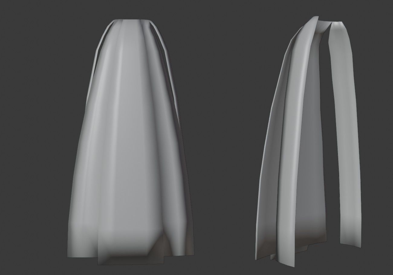 3D model colorful cape VR / AR / low-poly | CGTrader
