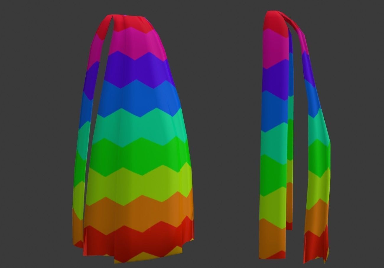 3D model colorful cape VR / AR / low-poly | CGTrader