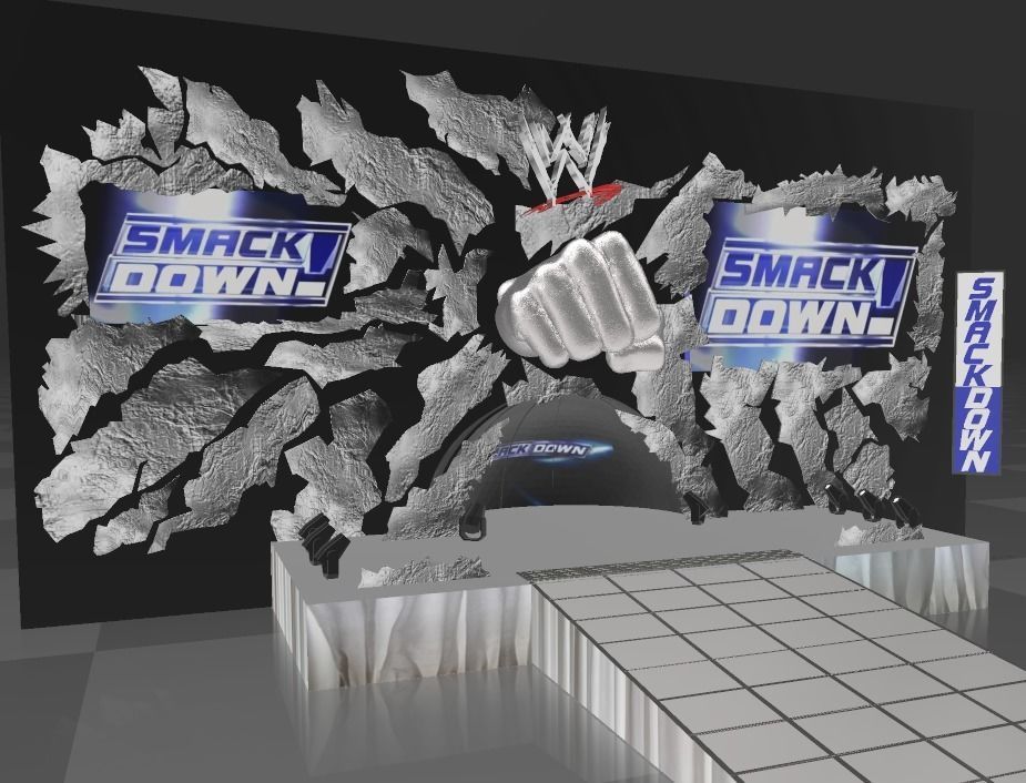 WWE Smackdown Stage 2001-2006 3D model | CGTrader