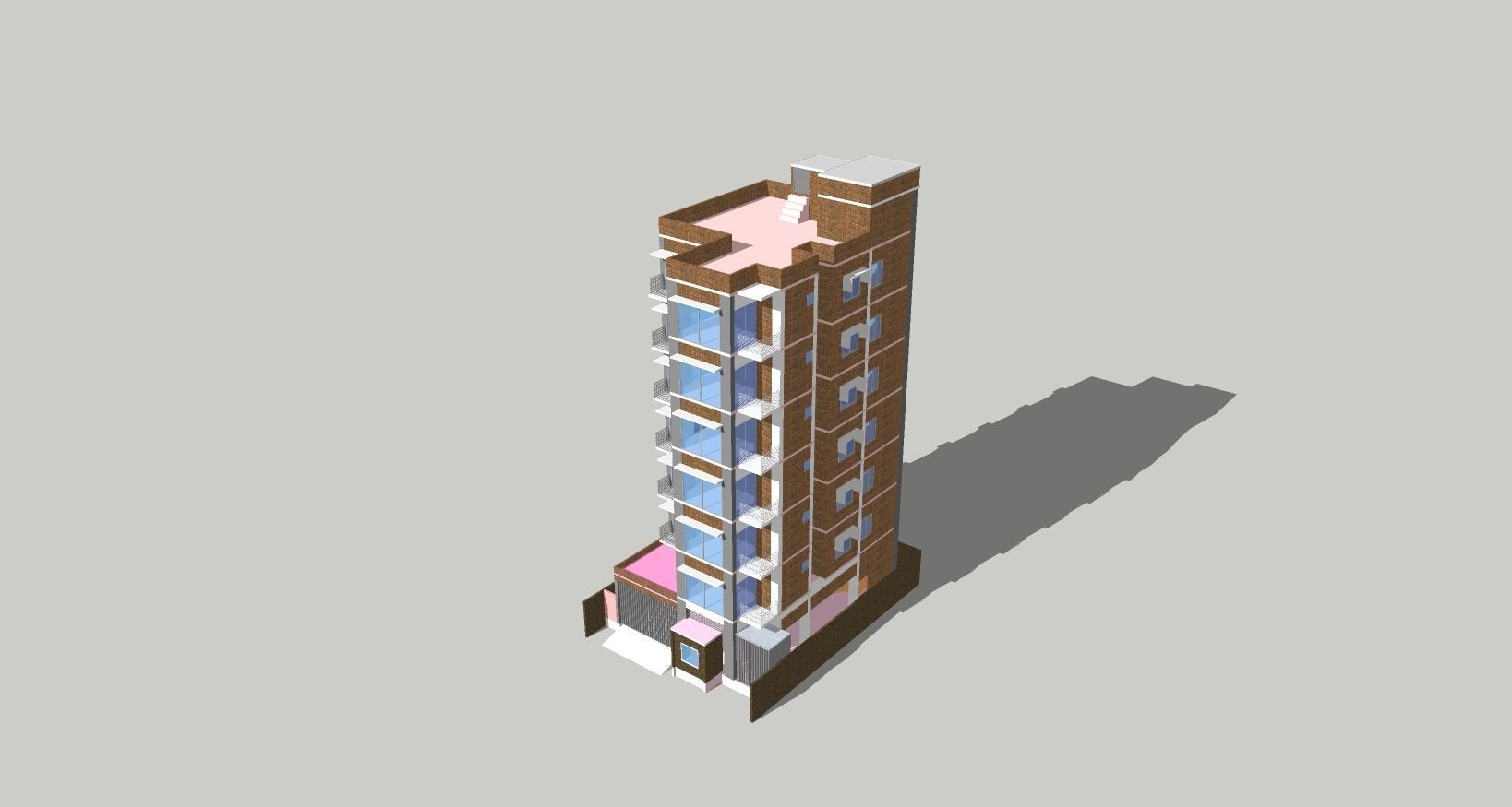 Apartment tall building 3D model | CGTrader
