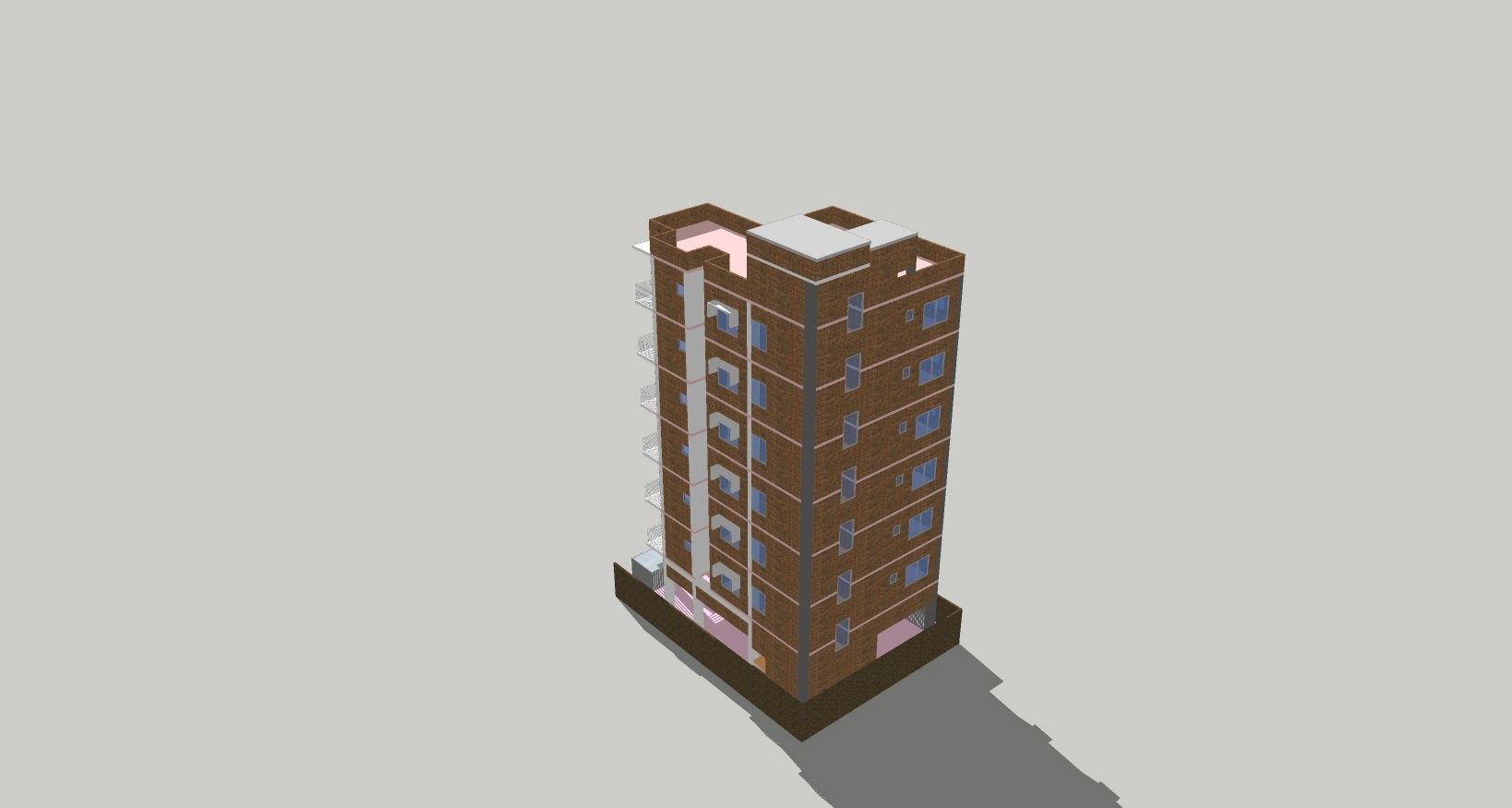 Apartment tall building 3D model | CGTrader