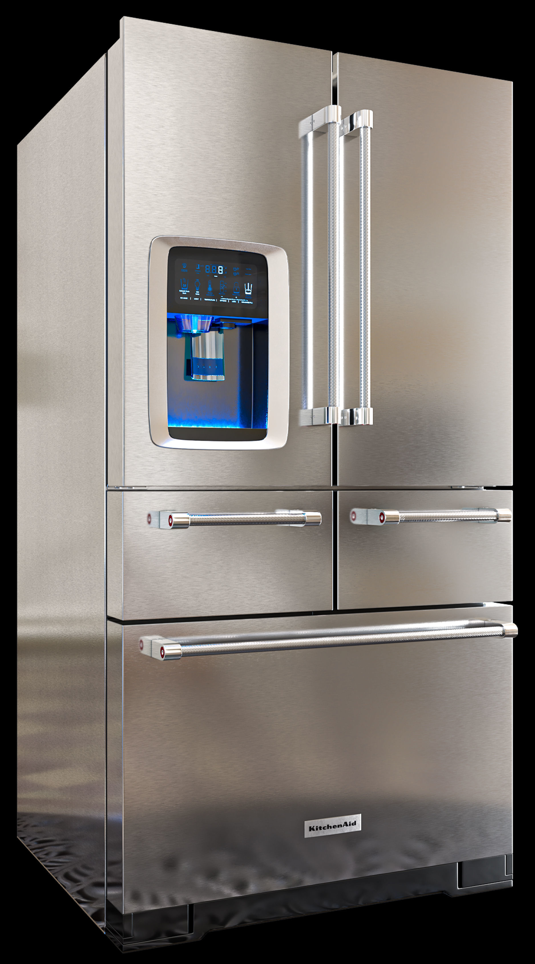 kitchenaid refrigerators 3D model | CGTrader