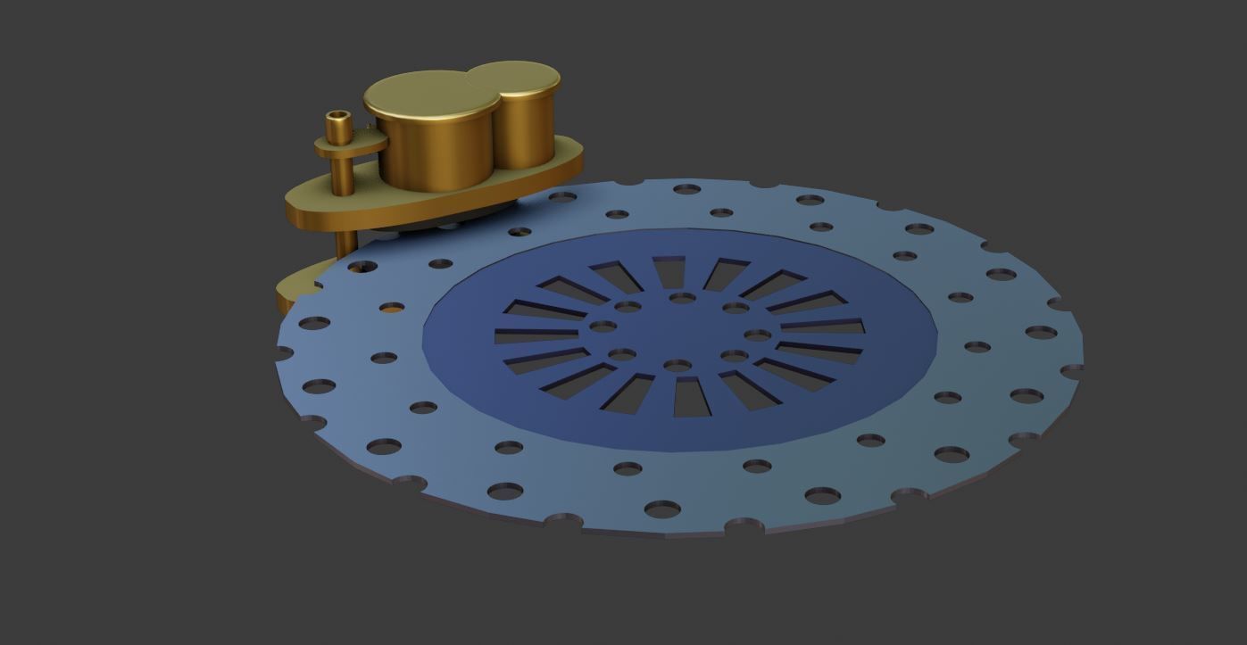 Bike Disc Brake - Caliper 3D Model 3D model | CGTrader