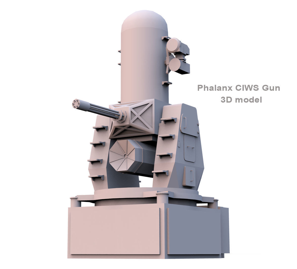 3D model Mark 15 Phalanx CIWS VR / AR / low-poly | CGTrader