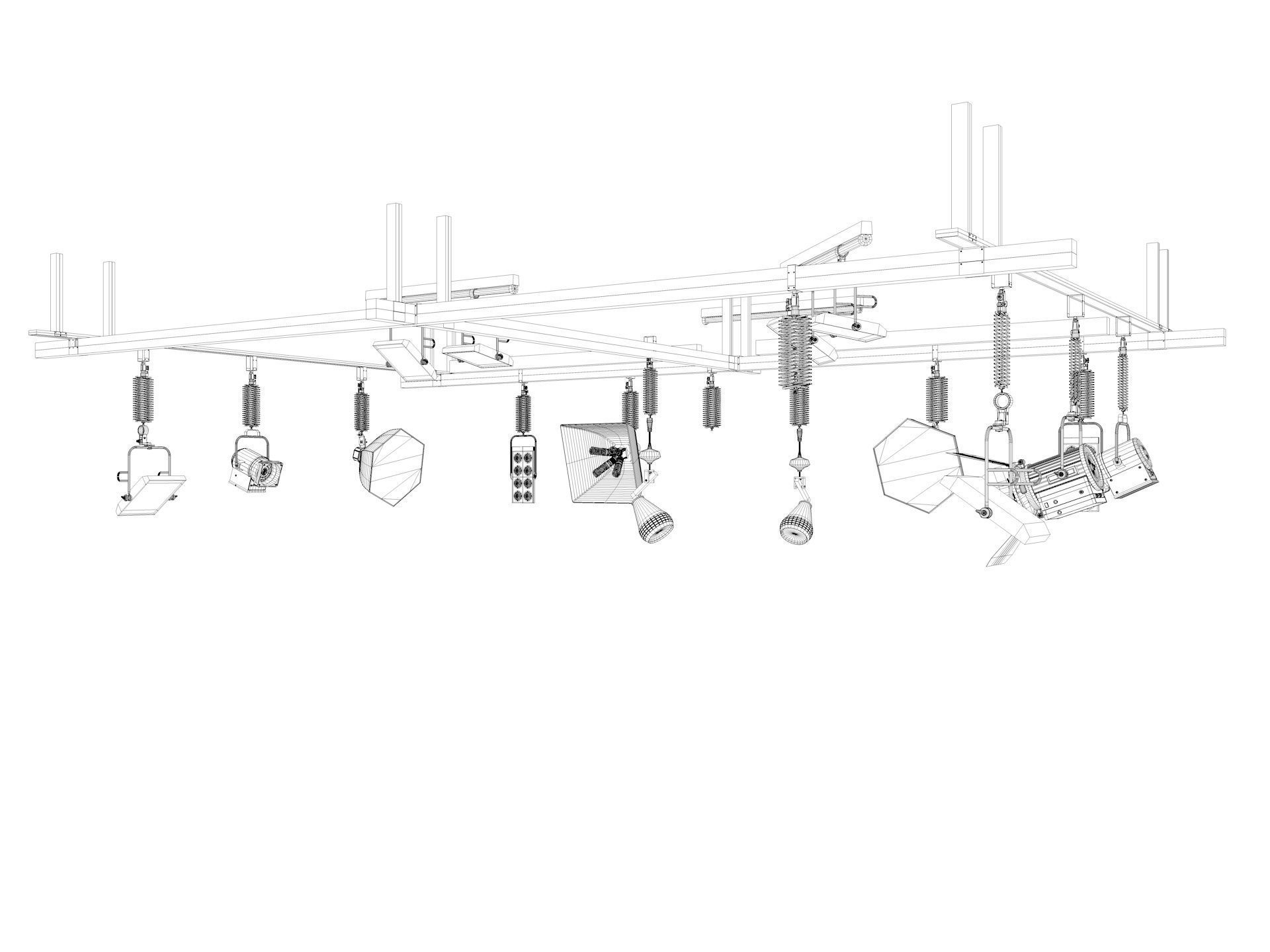 Light Ceiling Rail 3D model | CGTrader