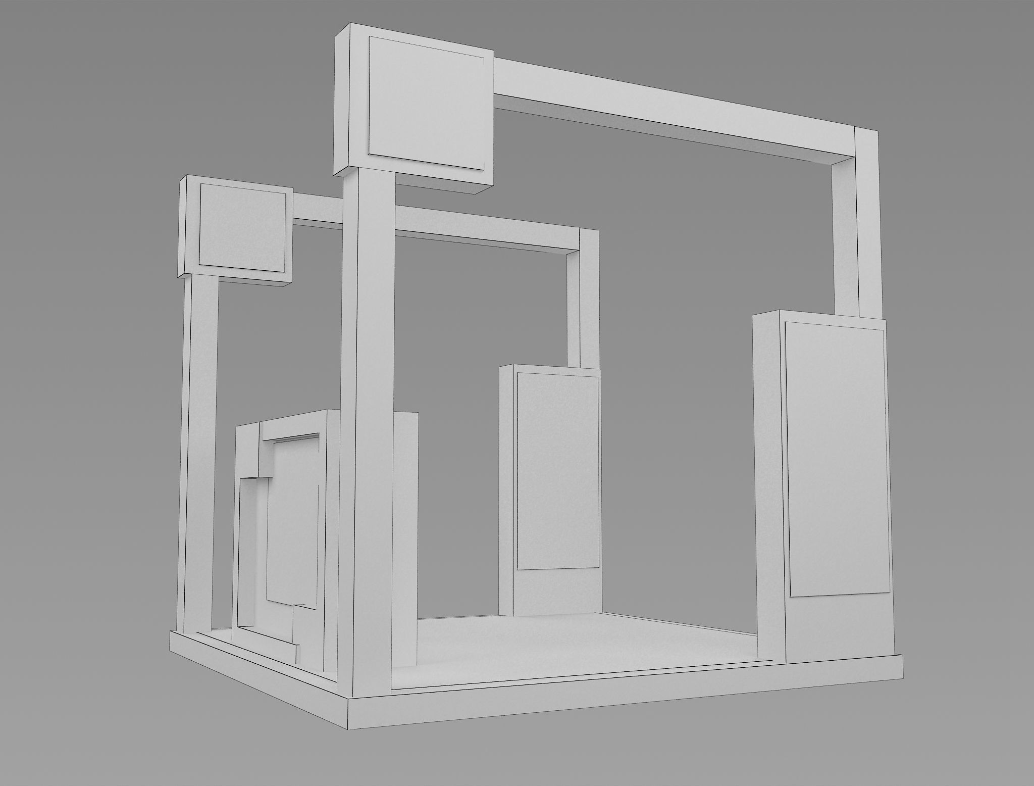 Booth Exhibition Stand a422a 3D model | CGTrader