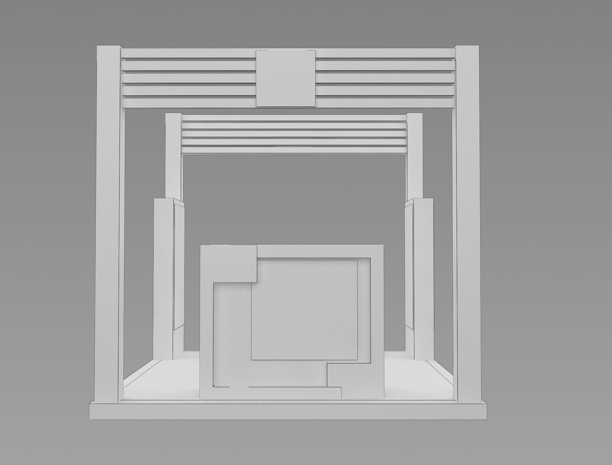Booth Exhibition Stand a422b 3D model | CGTrader