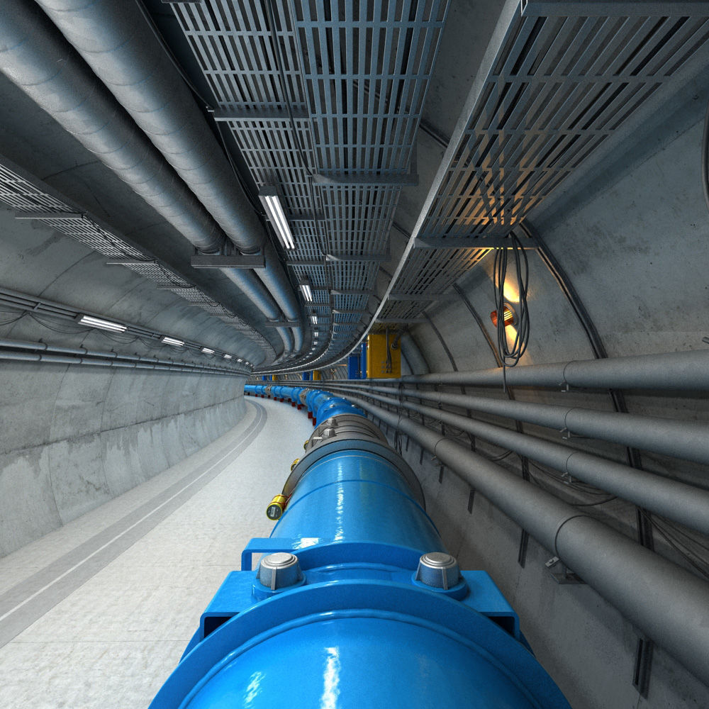 Large Hadron Collider Particle Accelerator 3D model | CGTrader