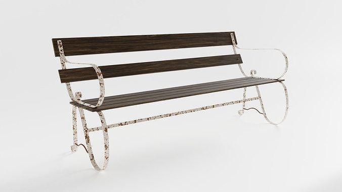 Old Antique Bench 3D model | CGTrader