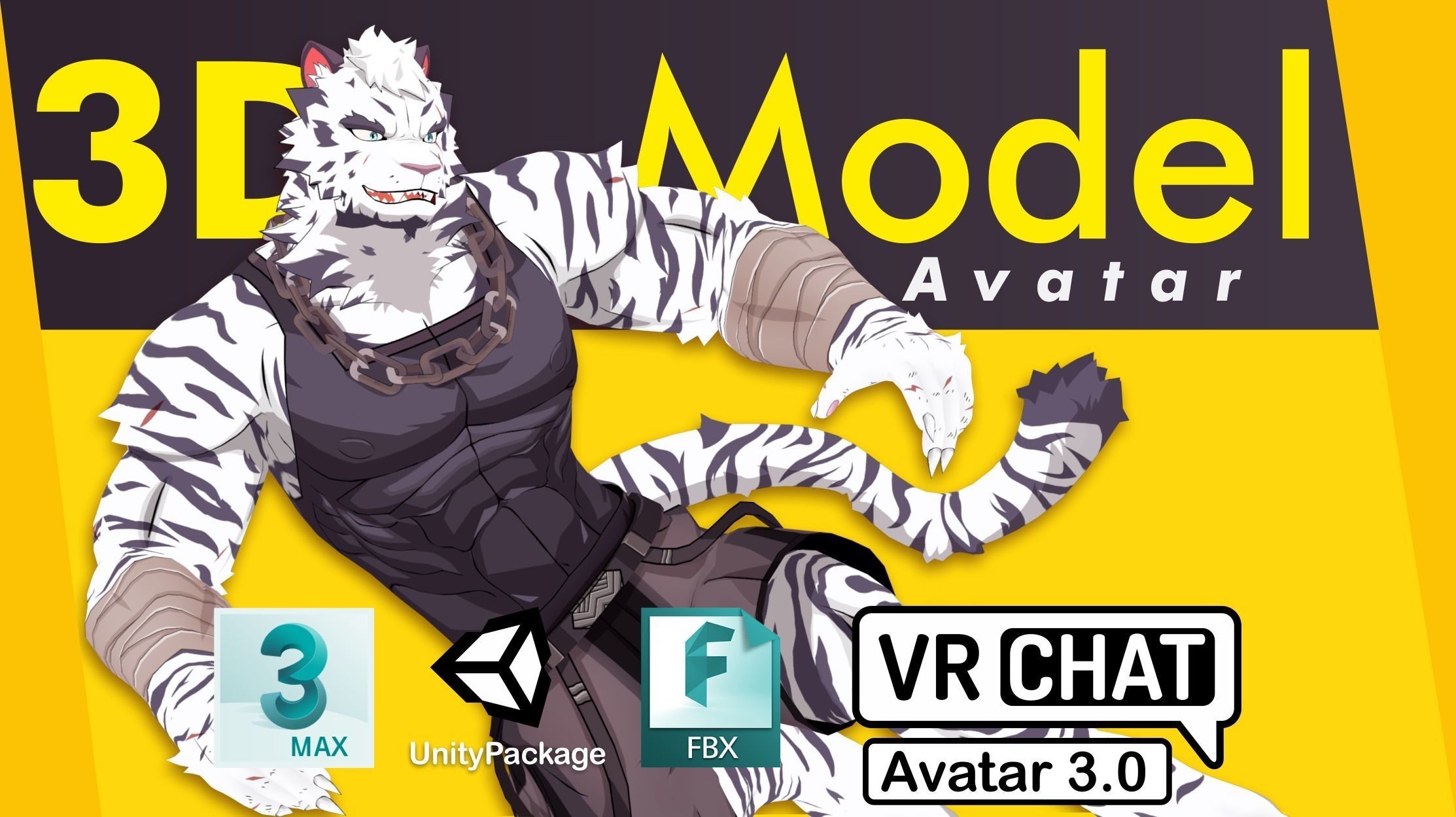 Mountain Furry Avatar 3D model rigged | CGTrader