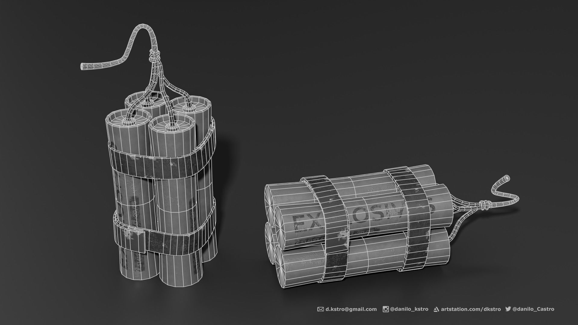 3D model Dynamite - 4k Textures VR / AR / low-poly | CGTrader