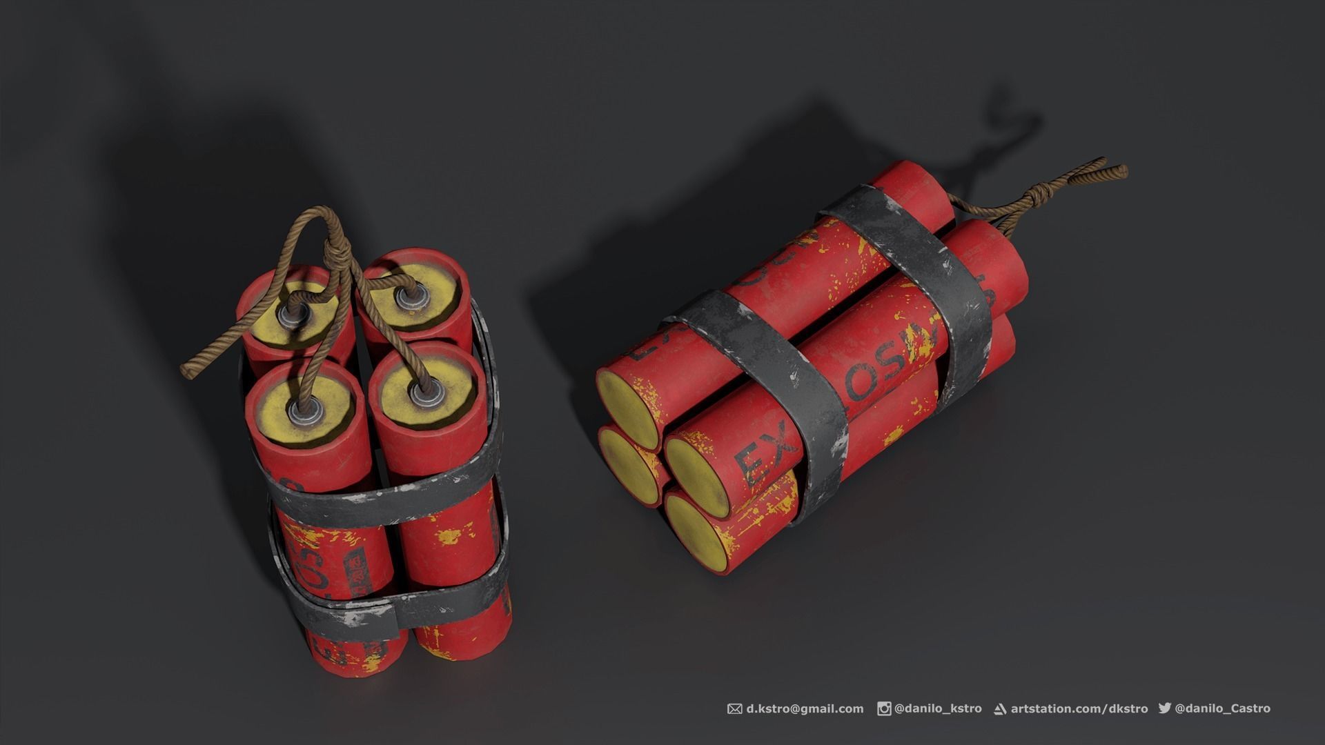 3D model Dynamite - 4k Textures VR / AR / low-poly | CGTrader