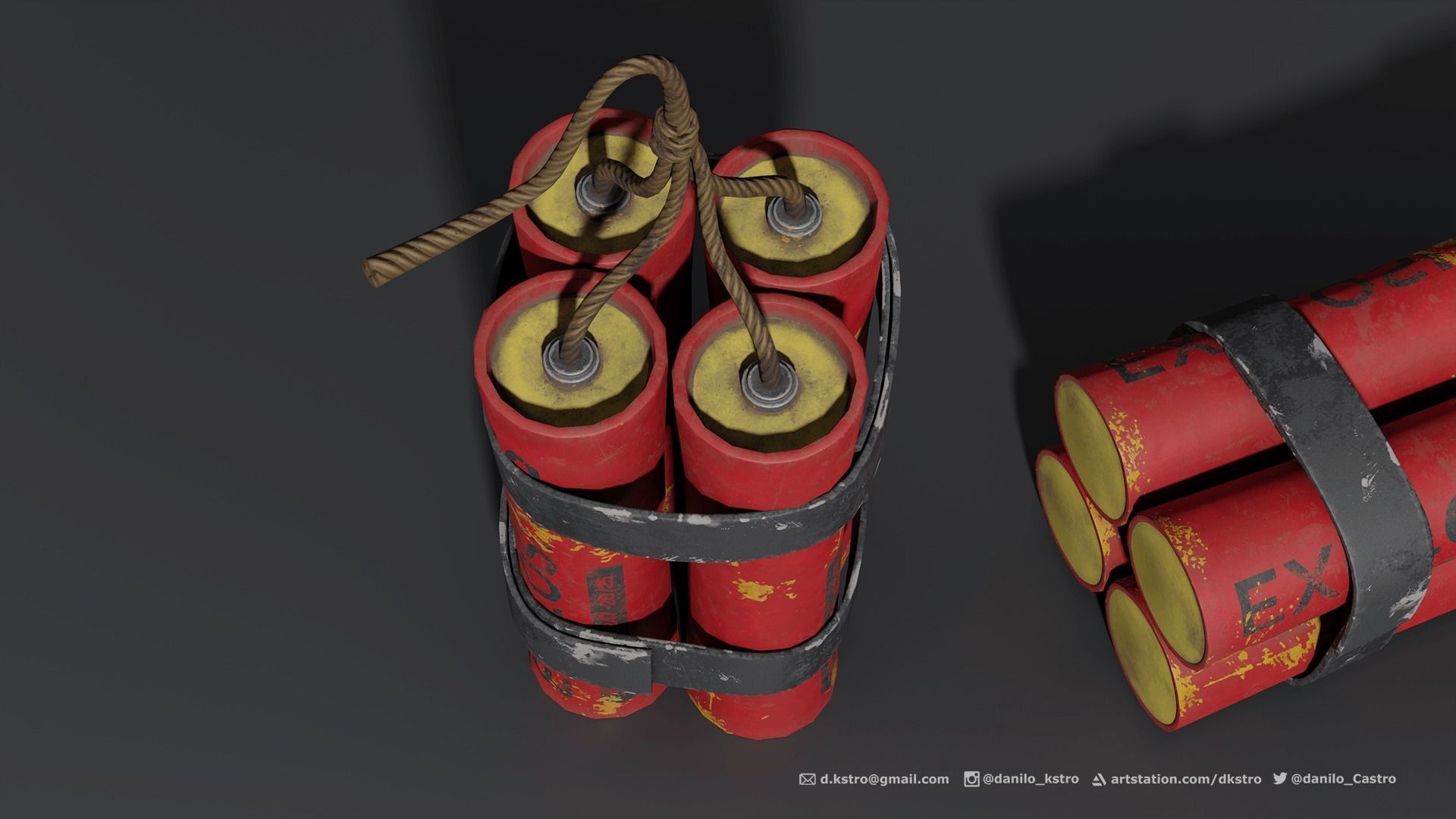 3D model Dynamite - 4k Textures VR / AR / low-poly | CGTrader