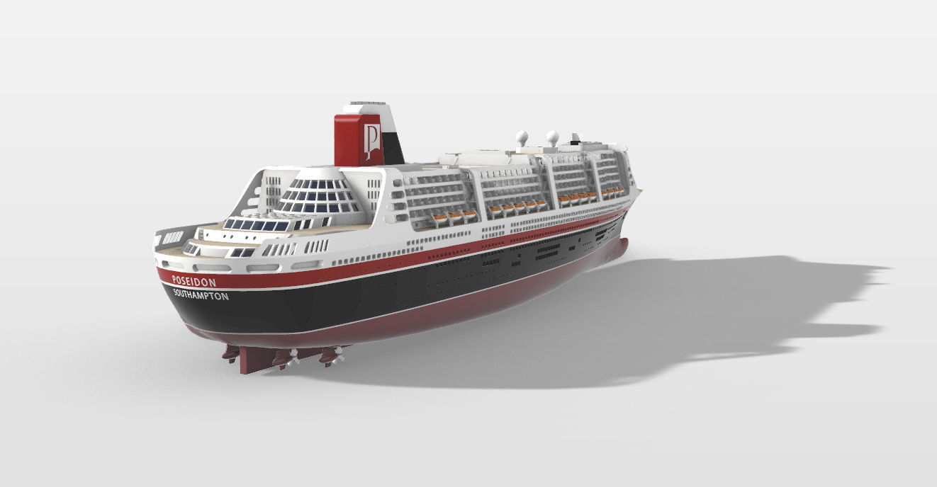 MS POSEIDON - Fictional cruise ship from the 2006 movie 3D model 3D ...