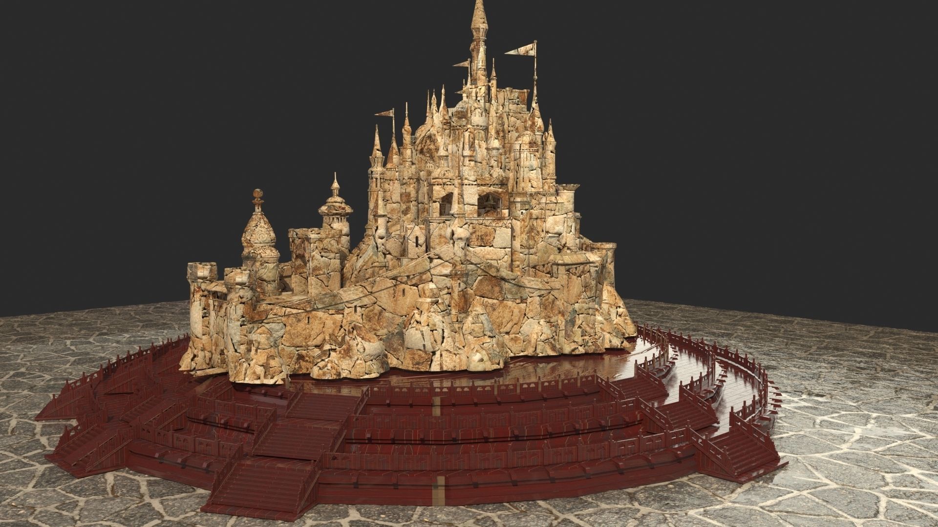Chinese castle 3D model | CGTrader