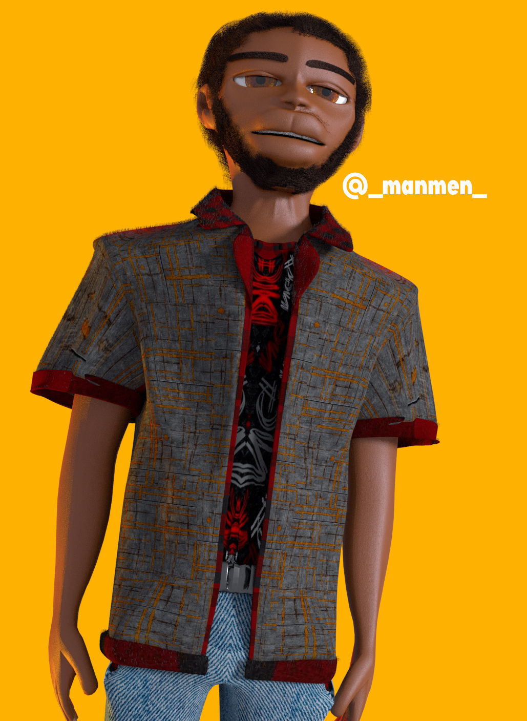 3D model Mond character VR / AR / low-poly | CGTrader