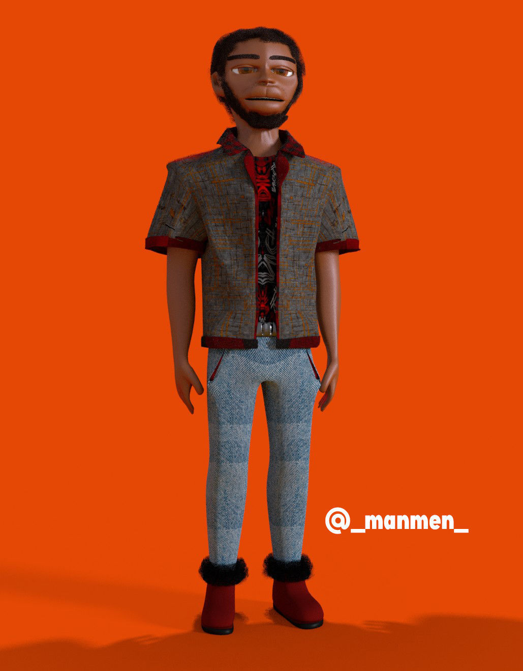 3D model Mond character VR / AR / low-poly | CGTrader