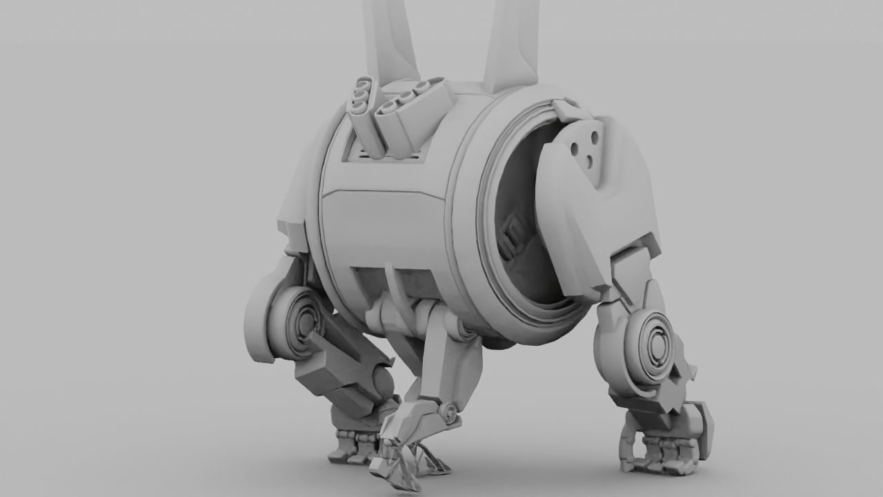 toon robot rigged animated character 3D model animated rigged | CGTrader