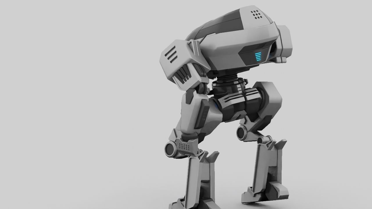 Cap robot rigged - animated character 3D model animated rigged | CGTrader