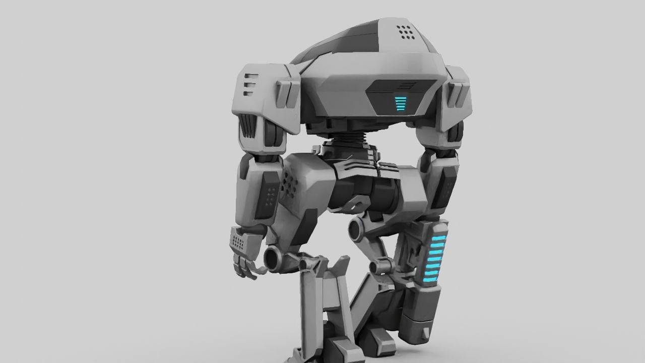 Cap robot rigged - animated character 3D model animated rigged | CGTrader