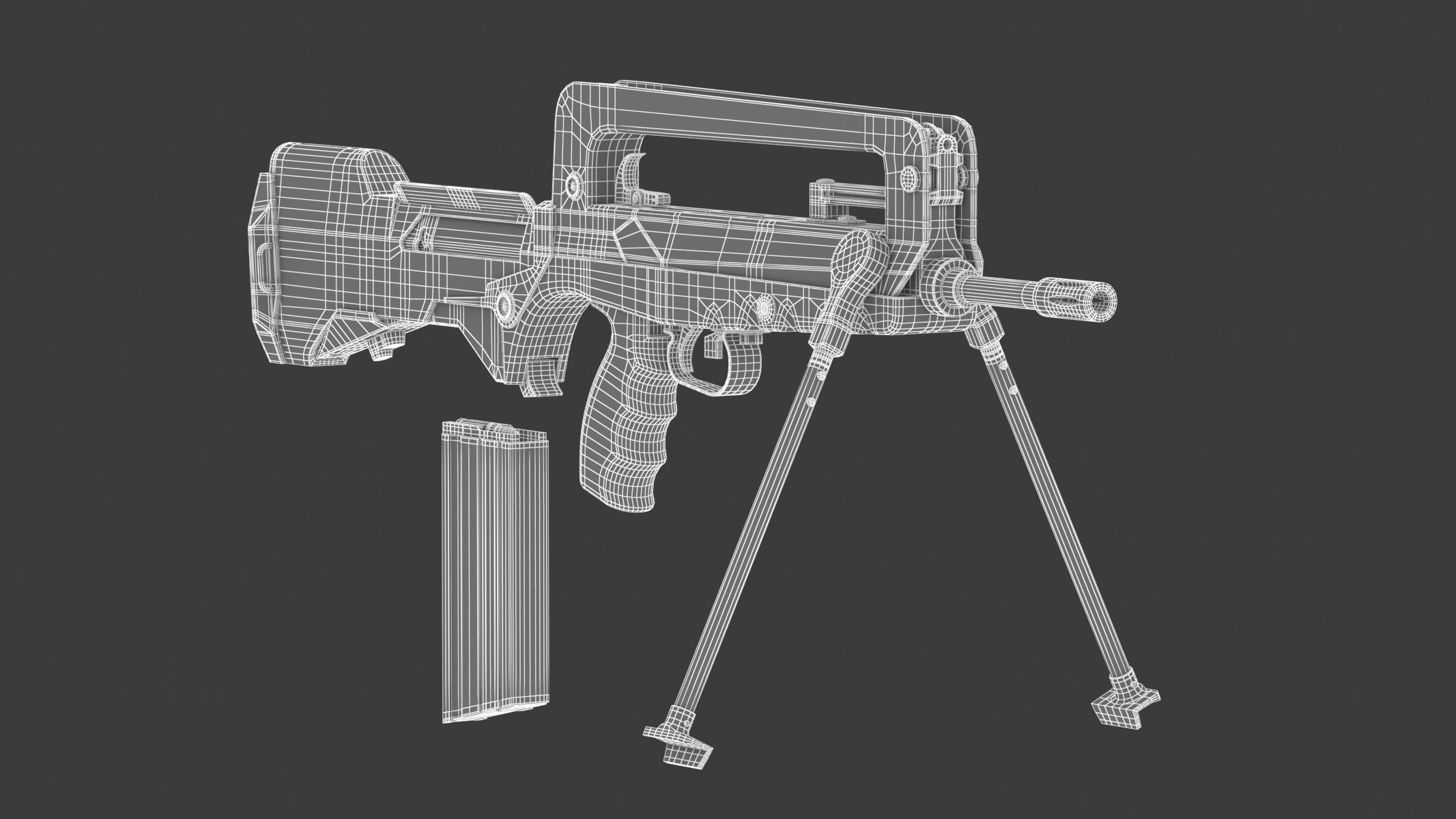 FAMAS airsoft gun 3D model | CGTrader