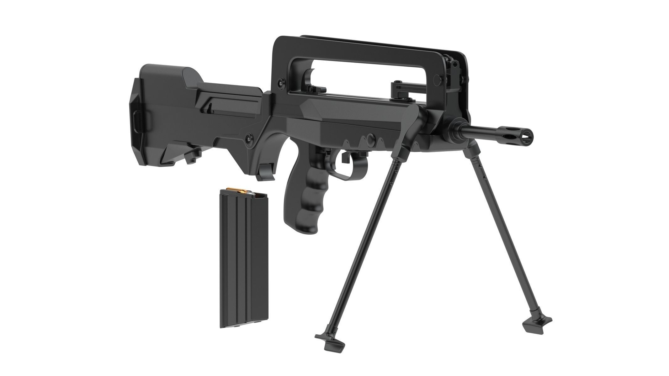 FAMAS airsoft gun 3D model | CGTrader