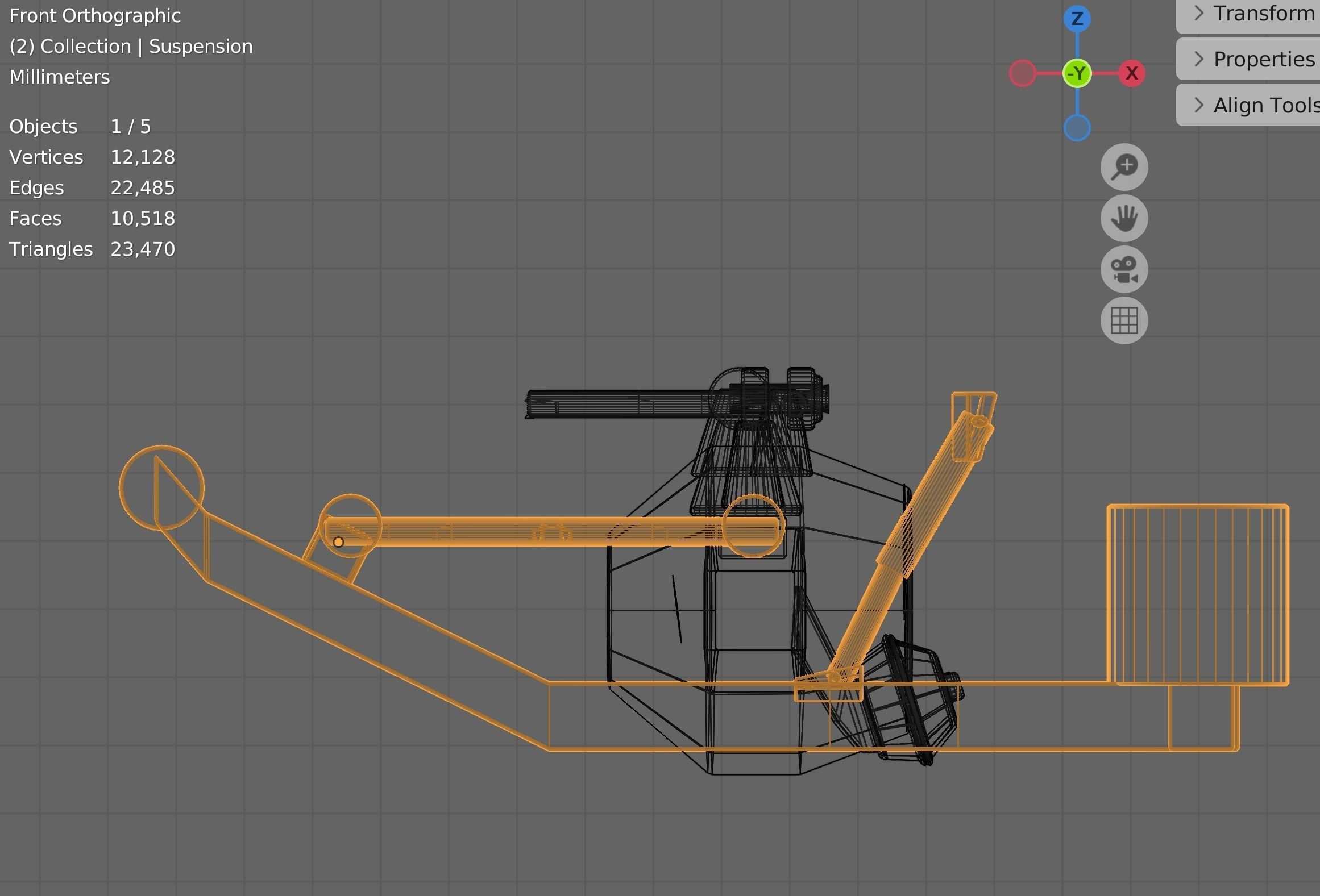 3D model Heavy Rear Truck Axle VR / AR / low-poly | CGTrader