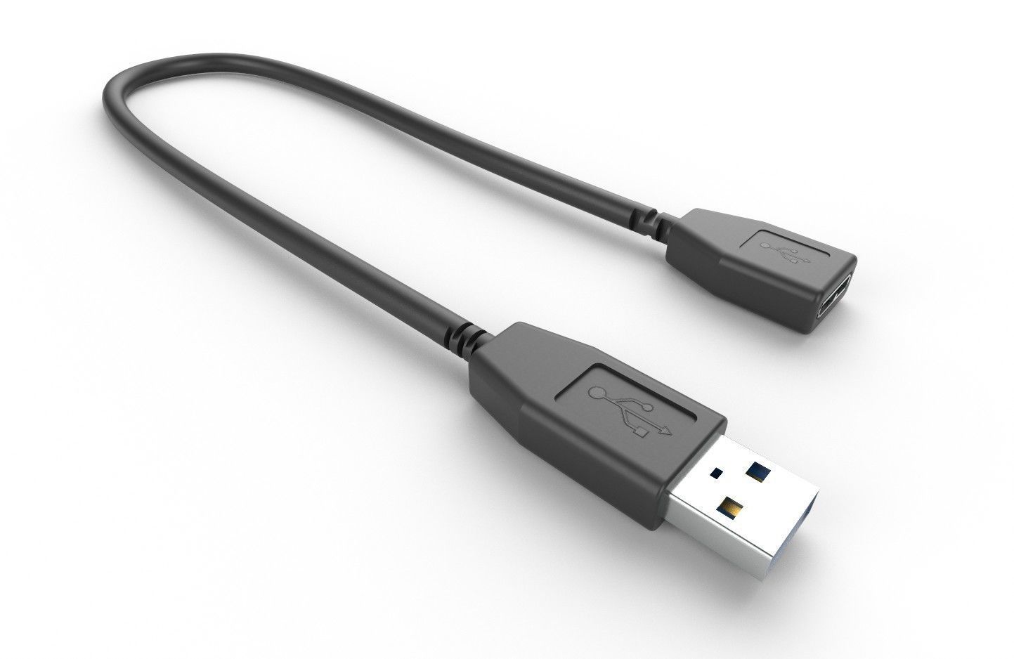 3D model USB Cable M4 - With STL VR / AR / low-poly | CGTrader