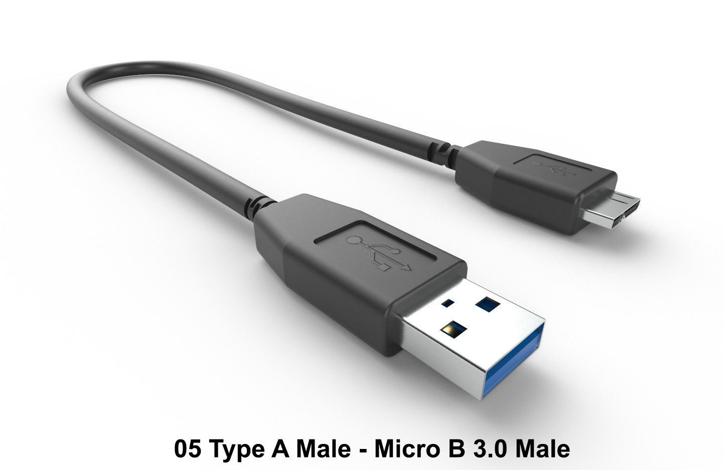 3D model USB Cable M5 VR / AR / low-poly | CGTrader