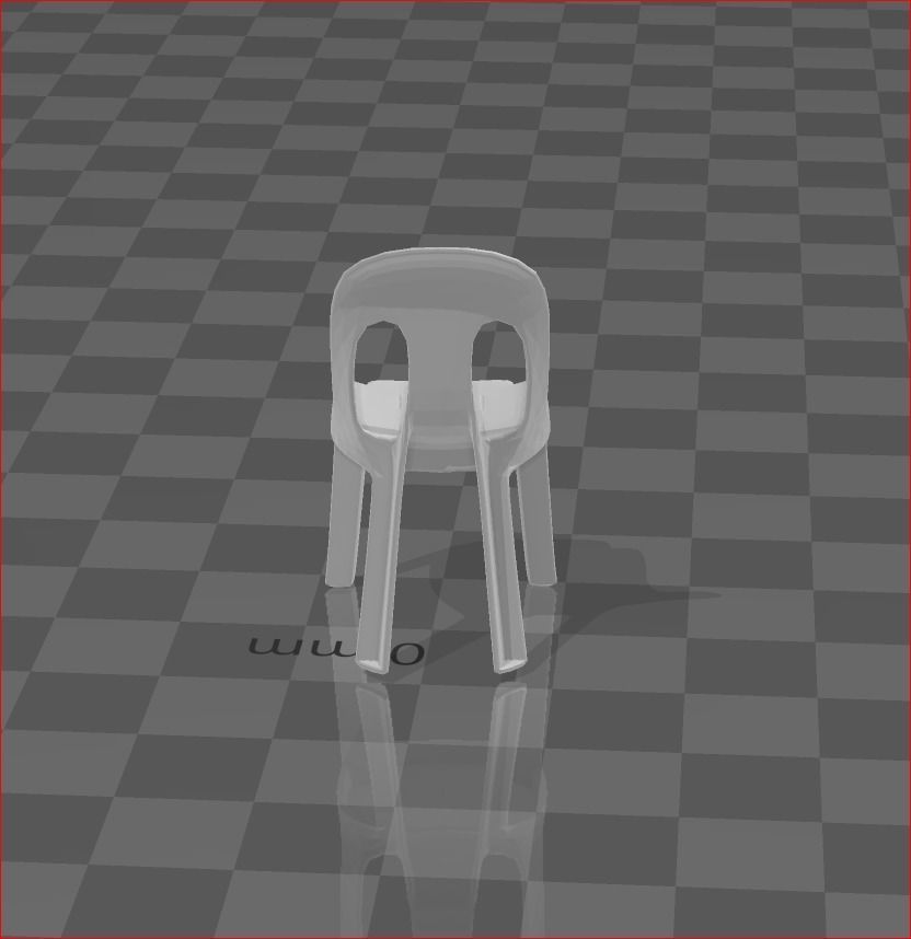 monobloc chair 3D model 3D printable | CGTrader