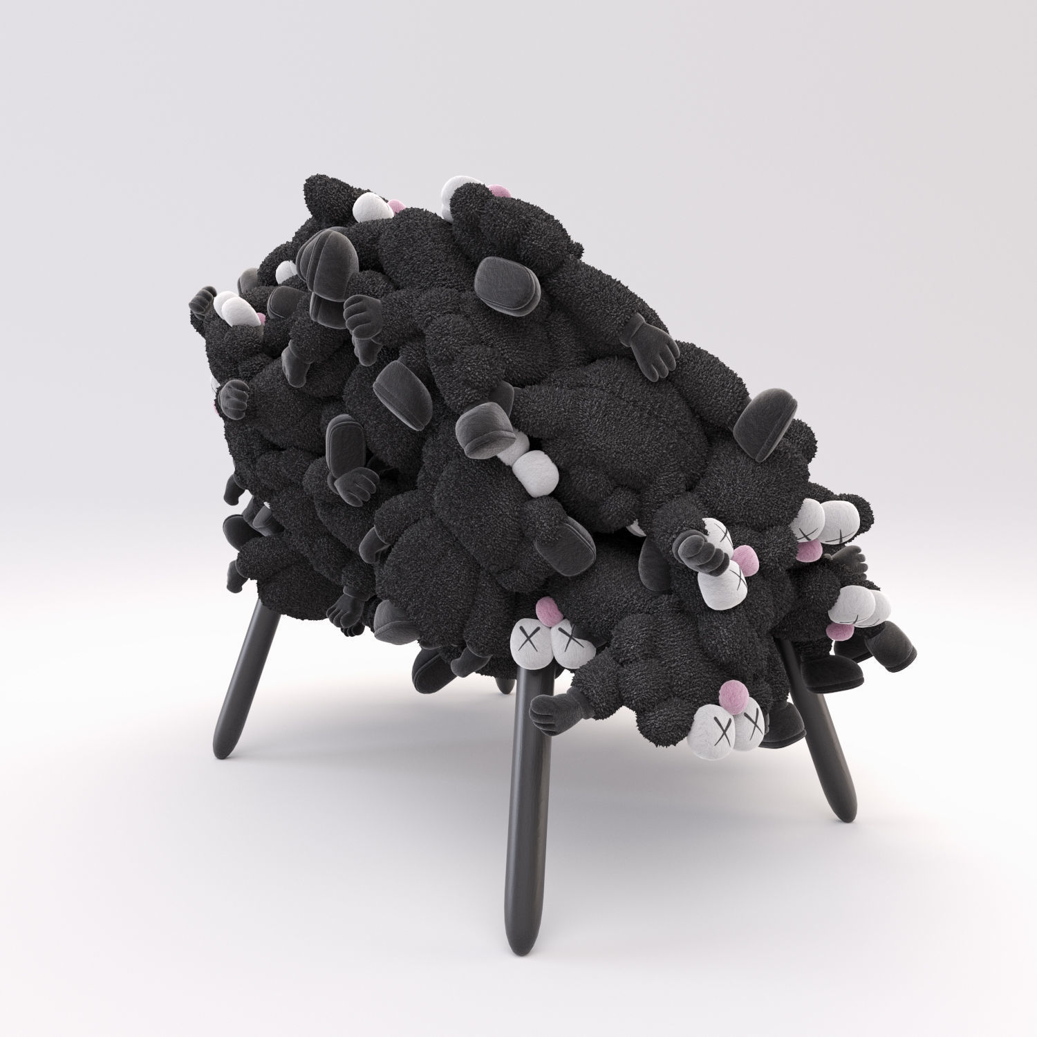 KAWS and Campana chair 3D model | CGTrader