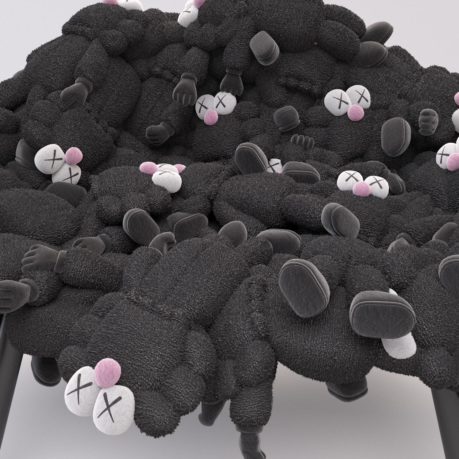 KAWS and Campana chair 3D model | CGTrader