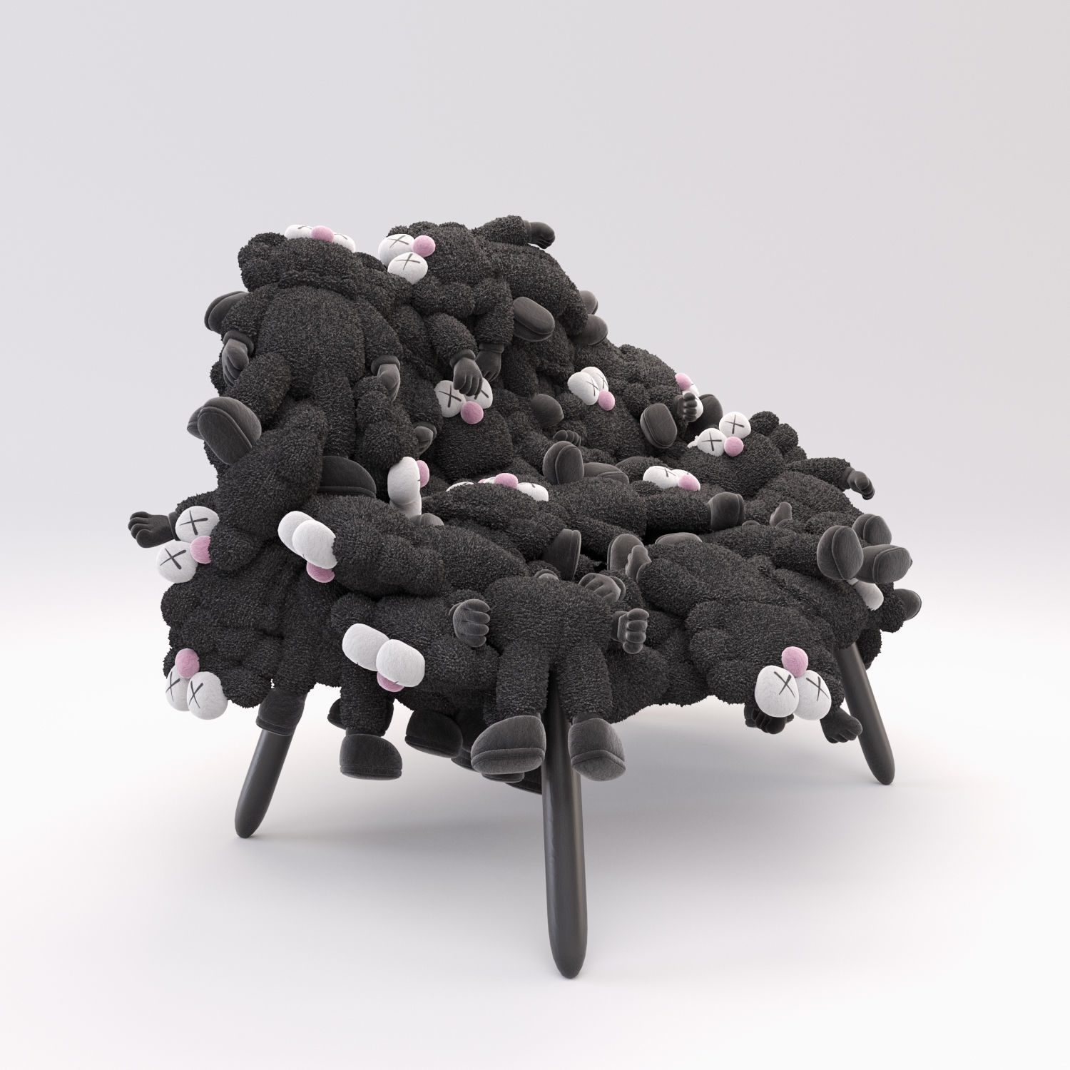 KAWS and Campana chair 3D model | CGTrader