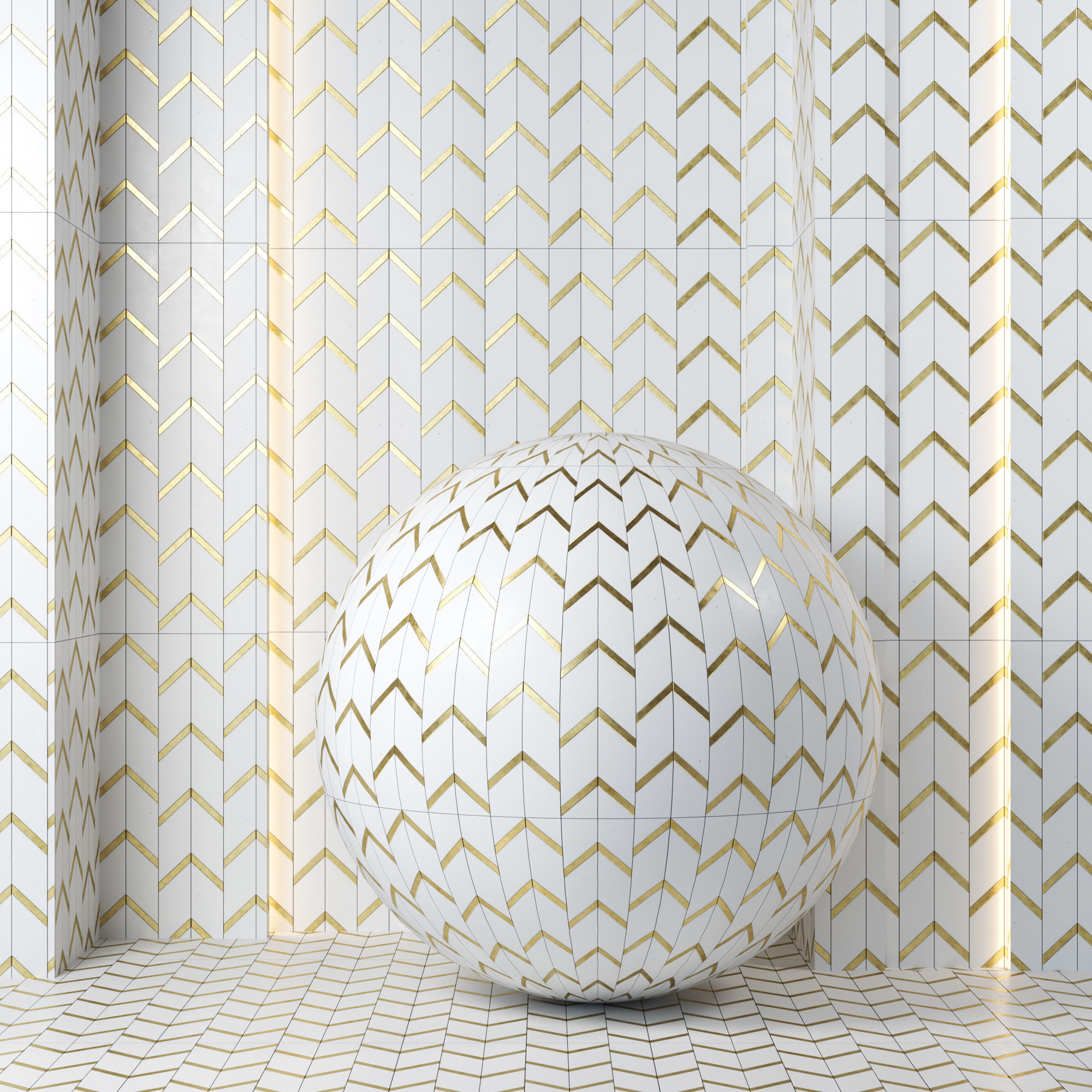 4k 5color Chevron and Gold Steel Polished Tile Texture-Seamless Texture ...