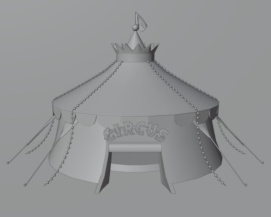 3D model Circus ticket booth VR / AR / low-poly | CGTrader