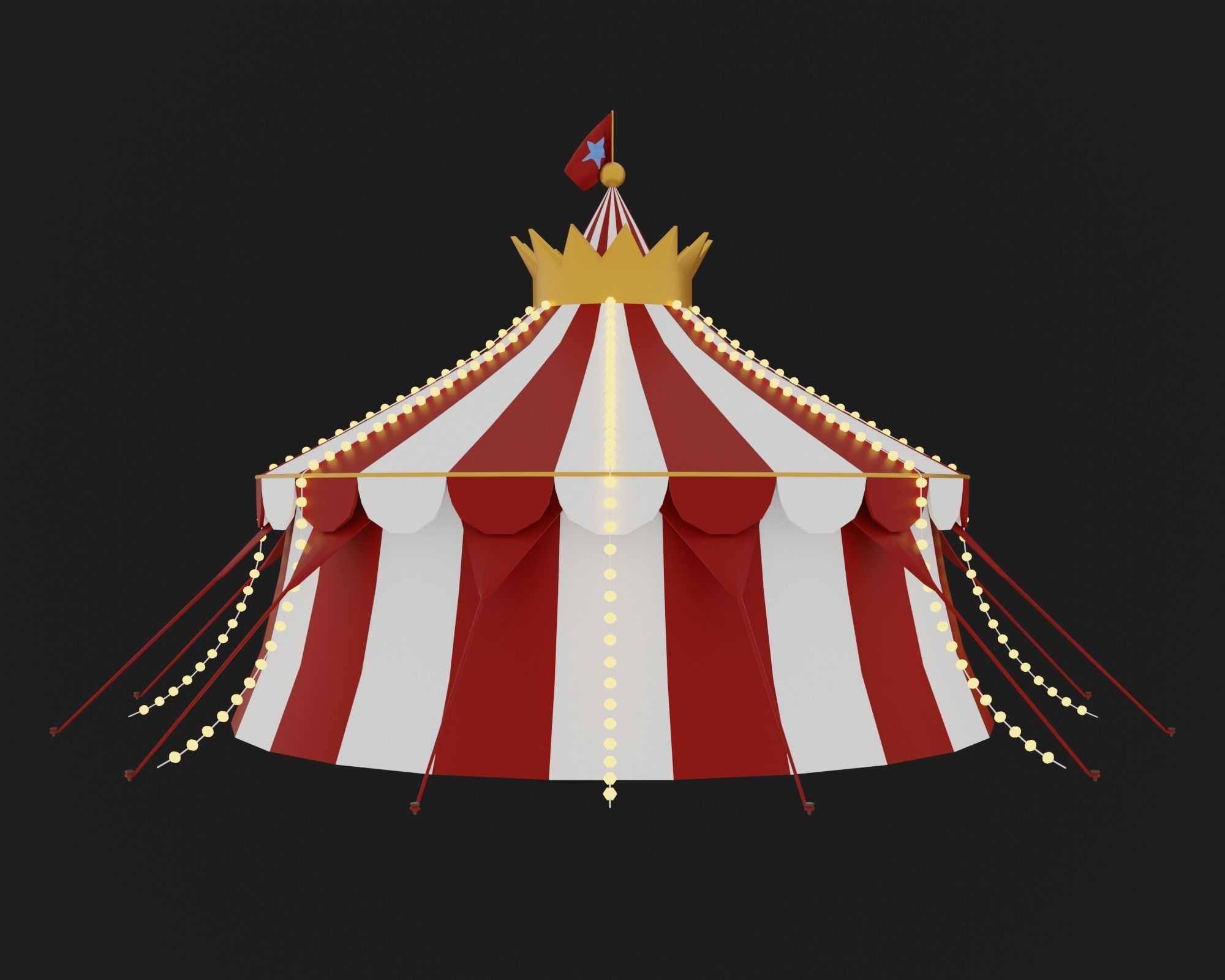 3D model Circus ticket booth VR / AR / low-poly | CGTrader