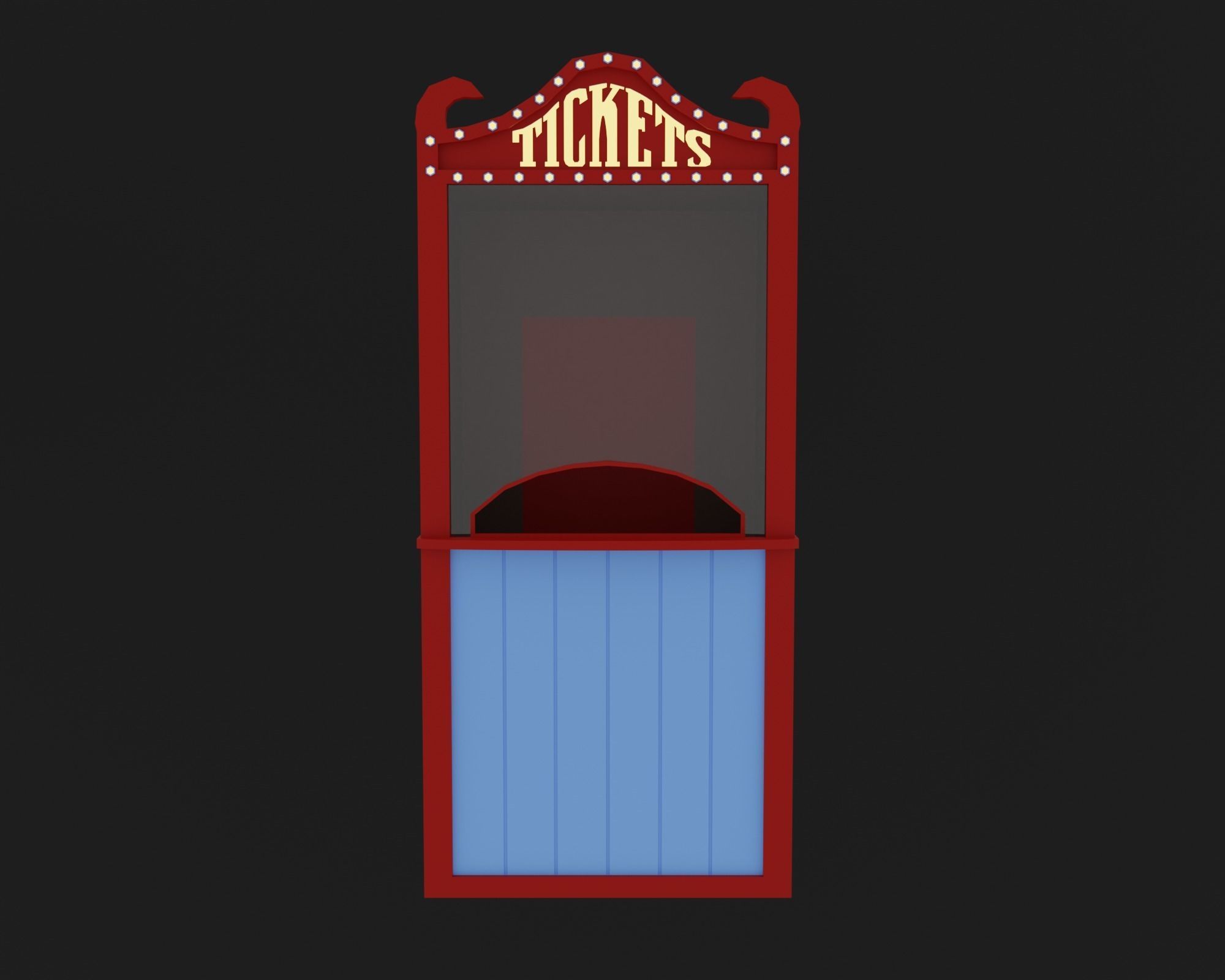 3D model Circus ticket booth VR / AR / low-poly | CGTrader