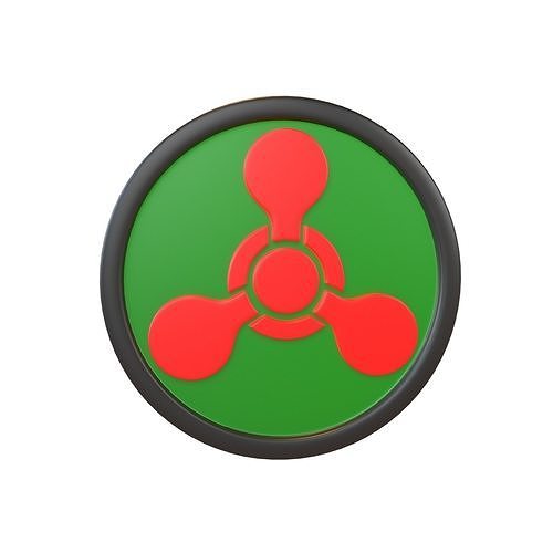 3D model Chemical Weapon Symbol v1 003 VR / AR / low-poly | CGTrader