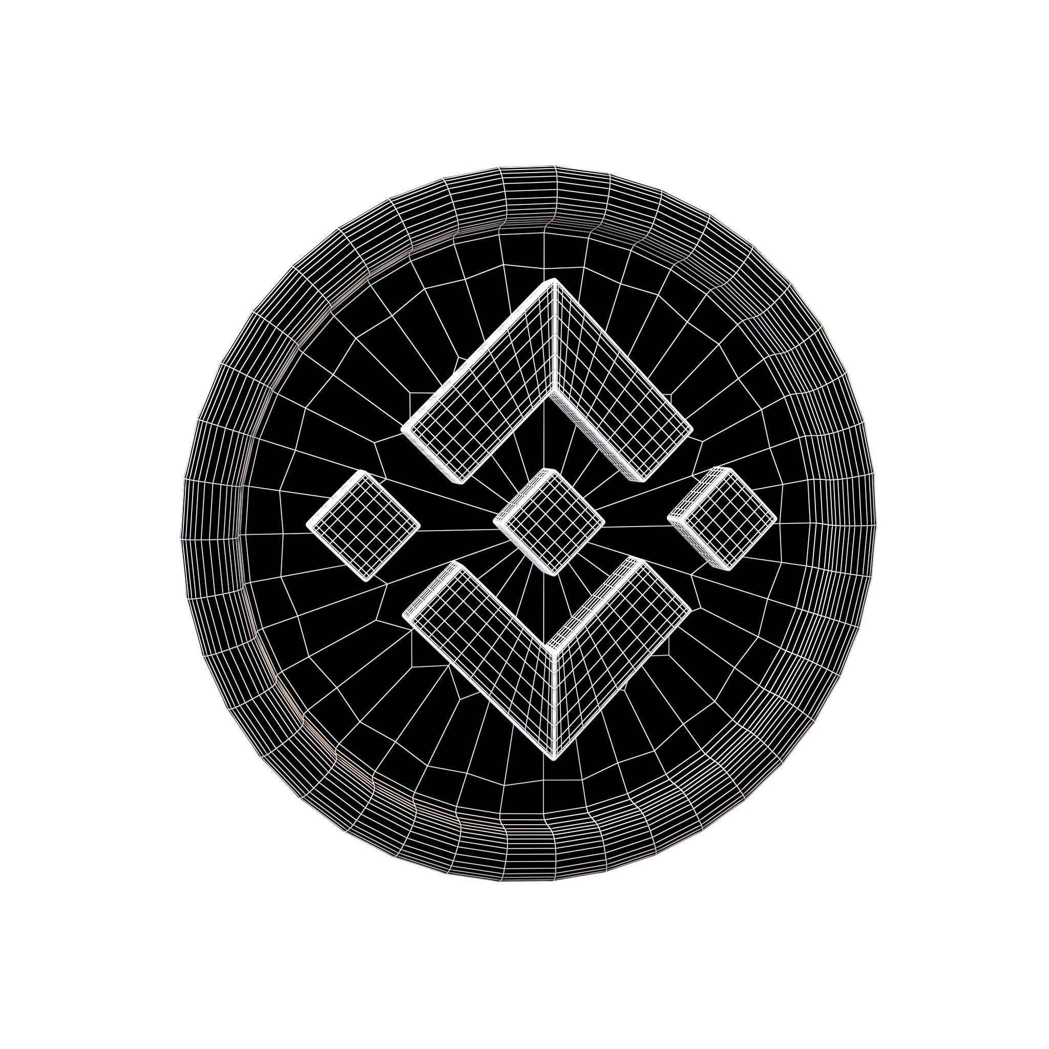 3D model Cartoon Binance Coin v1 001 VR / AR / low-poly | CGTrader