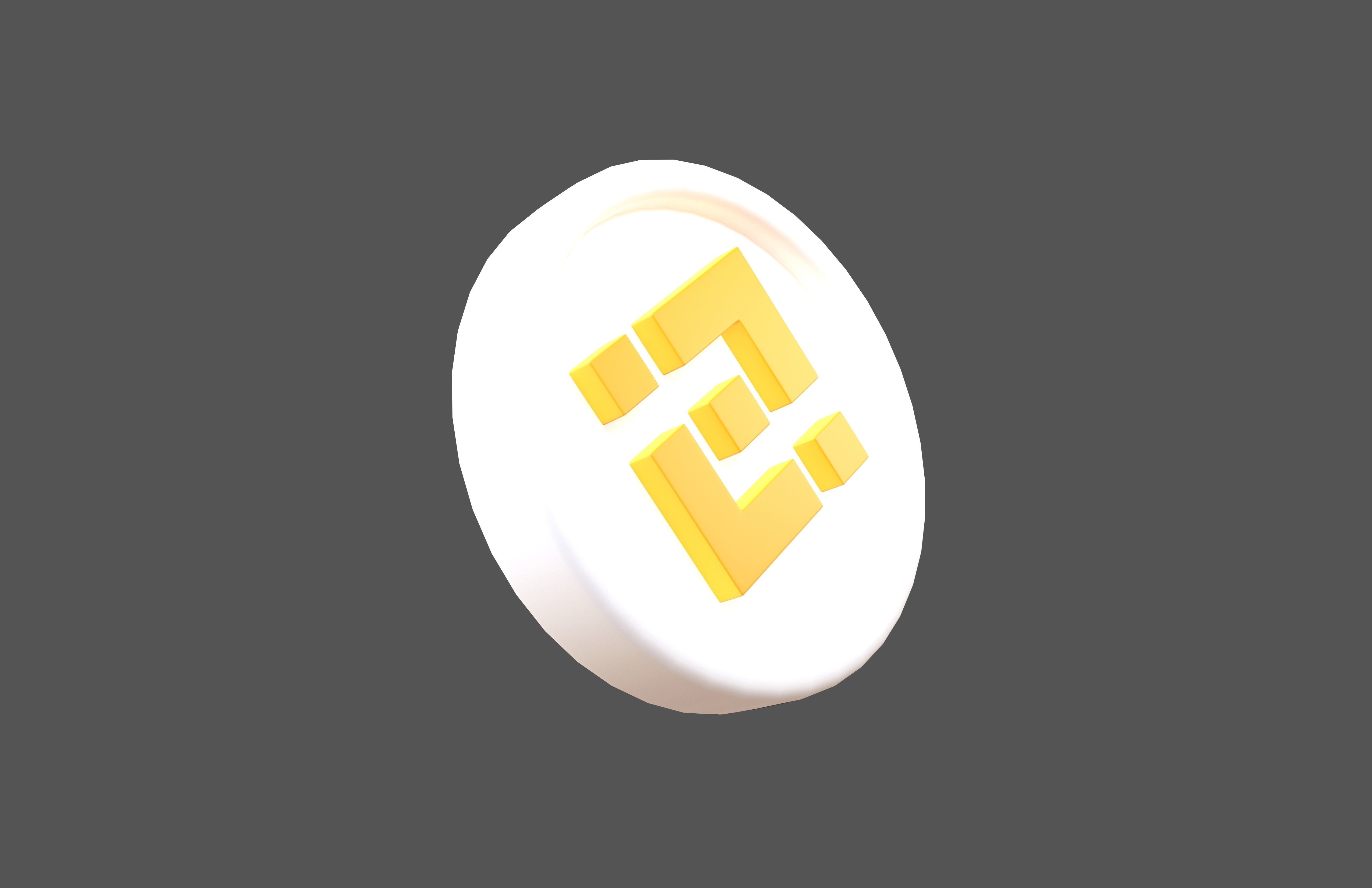 3D model Cartoon Binance Coin v1 002 VR / AR / low-poly | CGTrader