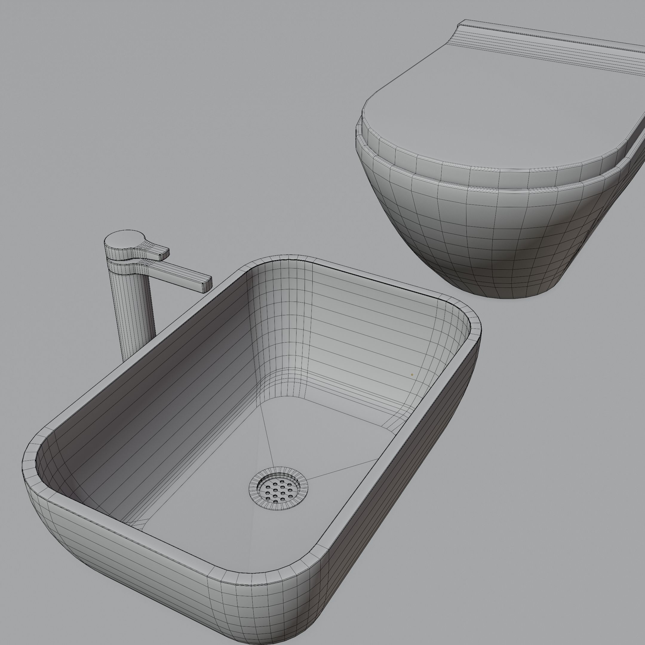 3D model Bathroom Object VR / AR / low-poly | CGTrader