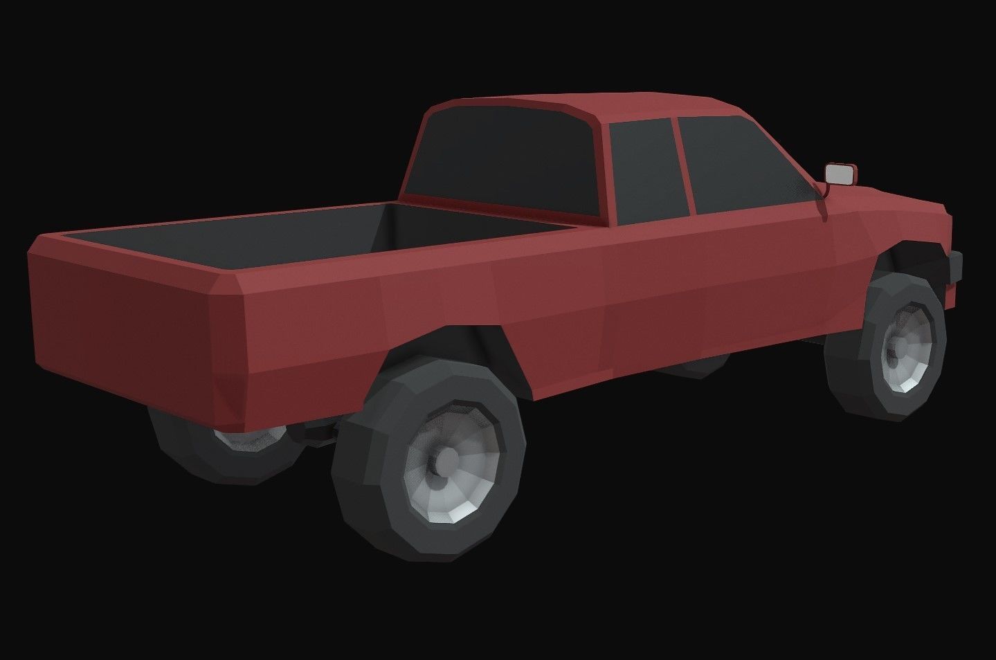 3D model Pickup Truck Low Poly VR / AR / low-poly | CGTrader