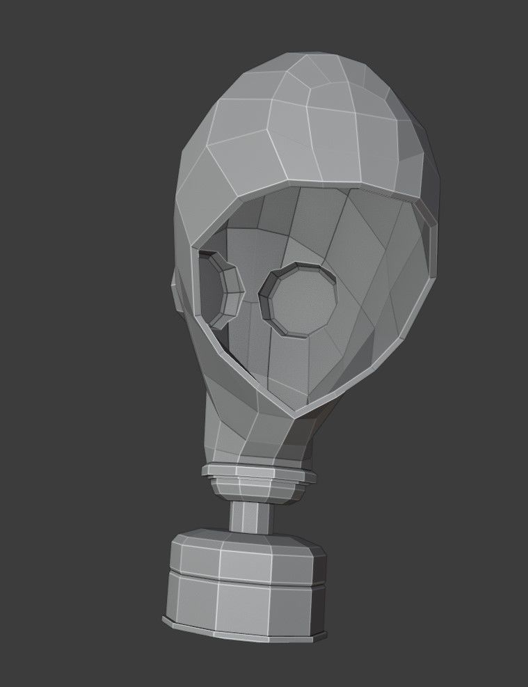 3D model GP-5 Gas Mask Low Poly VR / AR / low-poly | CGTrader