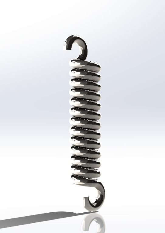 Compression spring free 3D model animated | CGTrader