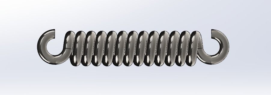 Compression spring free 3D model animated | CGTrader