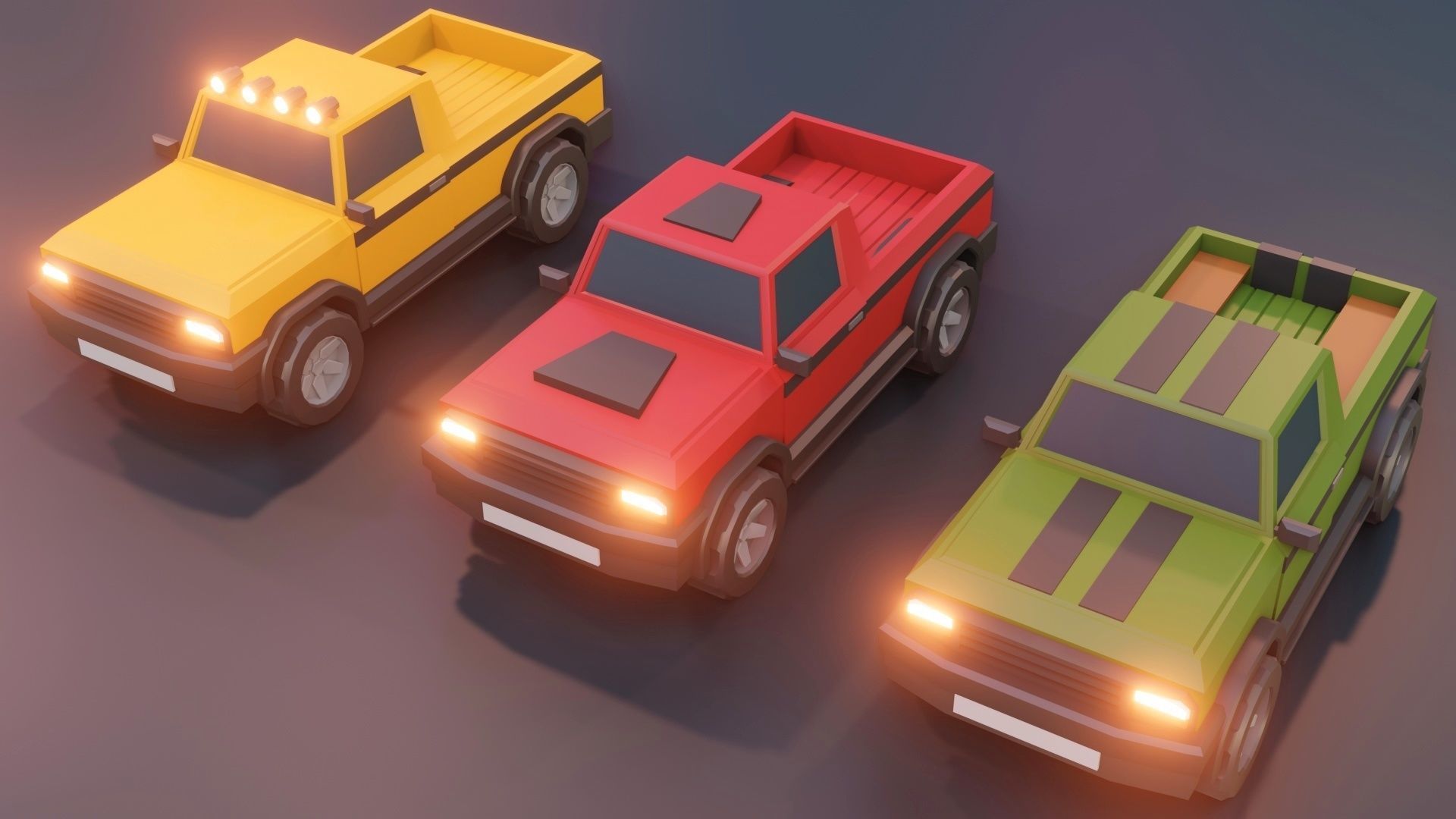3D model Low Poly Cars Mega Pack Vol 2-10 lowpoly low-poly VR / AR / low-poly | CGTrader